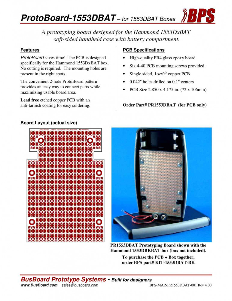PR1553DBAT product documentation, page 1