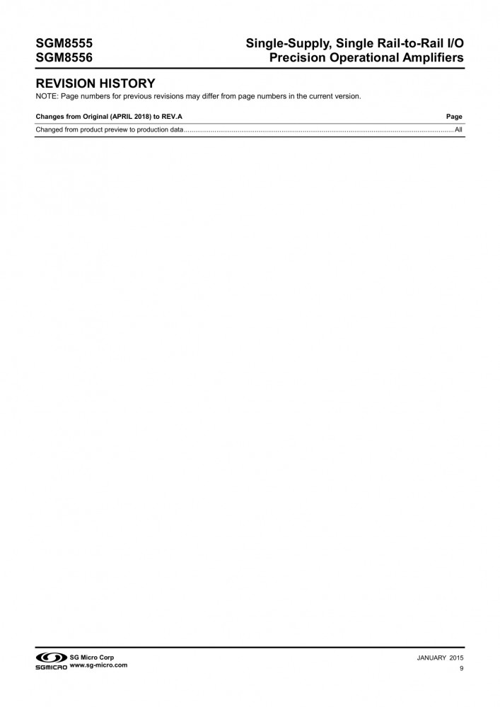 SGM8556 datasheet page 9
