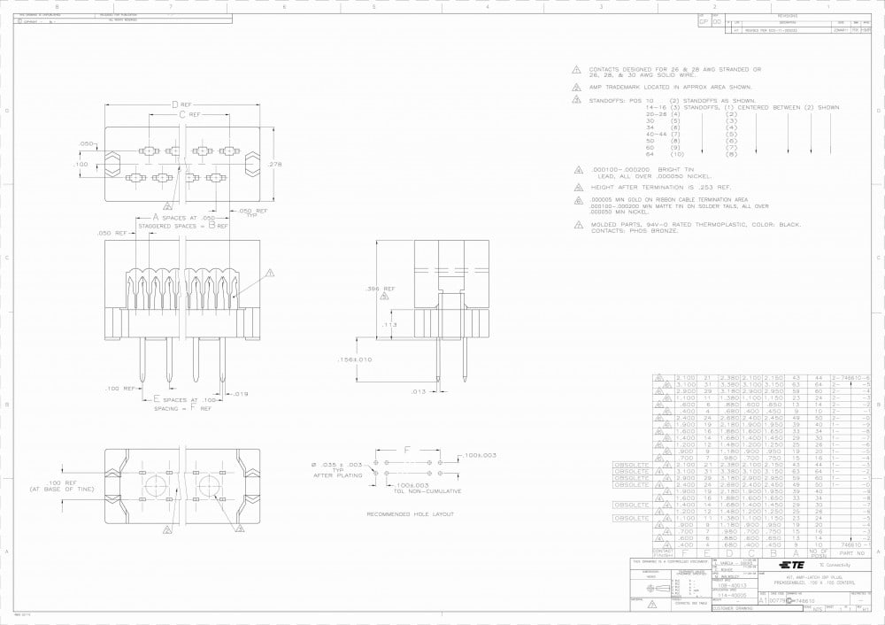 TE Connectivity 2-746610-6 technical drawing preview
