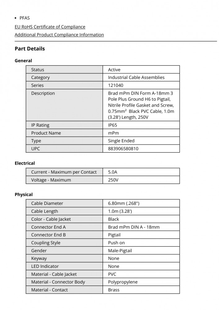 Molex E153 DIN Form A product drawing, page 2