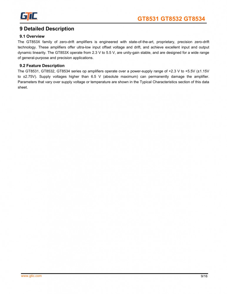 GT8531S5 datasheet page 10