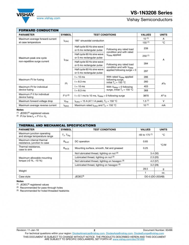 VS-1N32 datasheet page 2