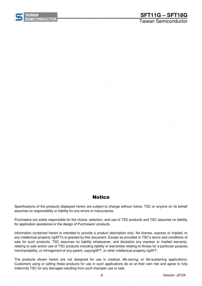 SFT18G datasheet page 6