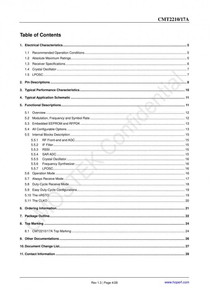 CMT2210A-EQR datasheet page 4