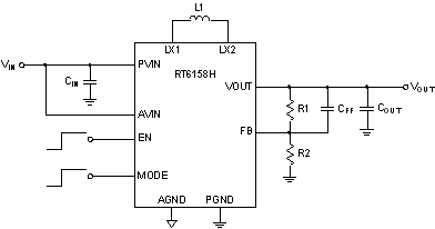 RT6158H - High Efficiency, Low Quiescent, 3A Buck-Boost Converter for sale