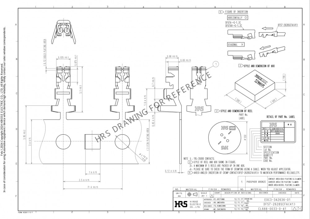 HRS DF57-2628SCFA(41) technical document preview