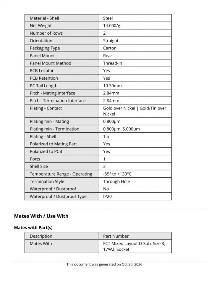 MOLEX 1731070891 product drawing page 3