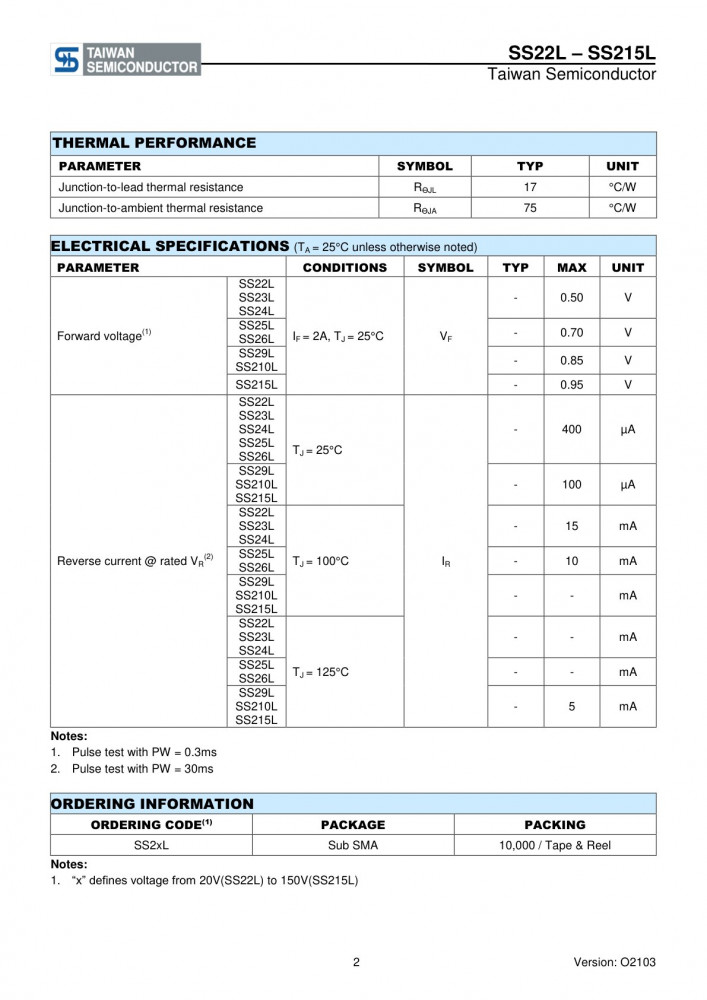 SS24L datasheet page 2