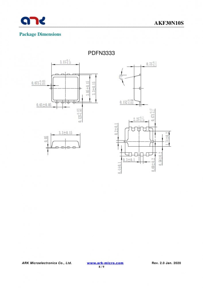 AKF30N10S datasheet page 8
