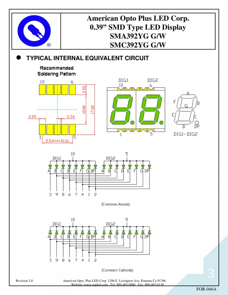 SMA392YG datasheet page 3