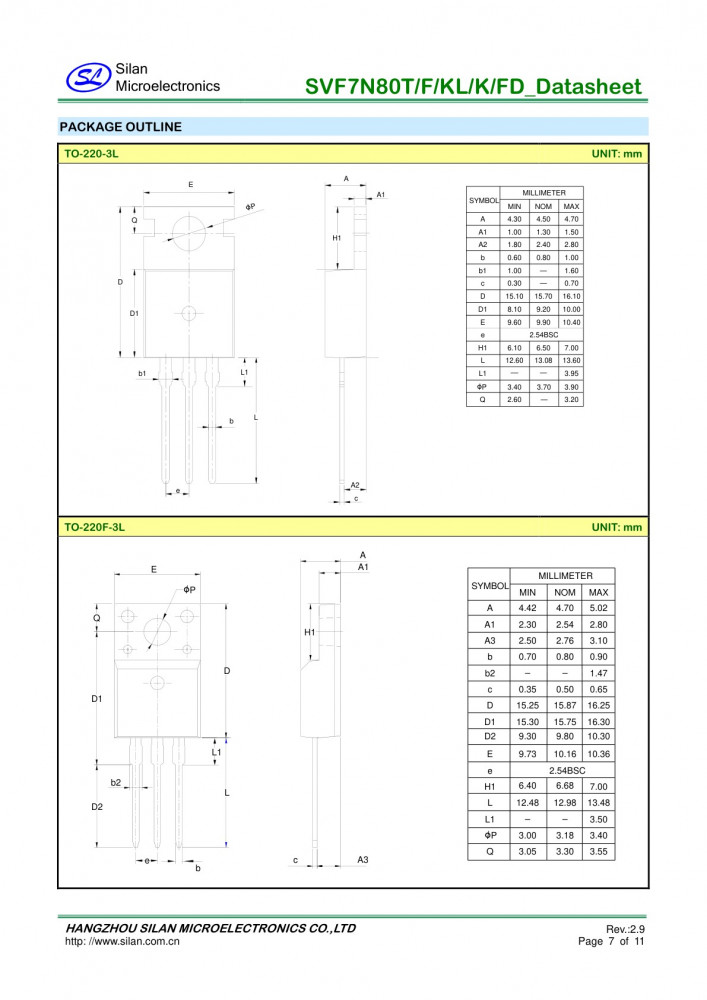 SVF7N80F datasheet page 7