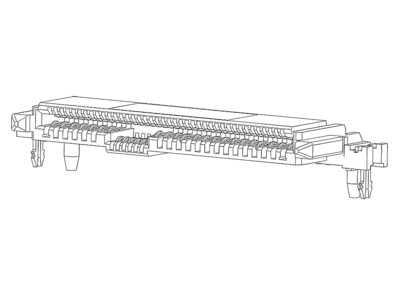 1.27mm Signal Pitch, 0.80mm Signal Pitch, 1.27mm Power Pitch SAS-3/PCIe-3 Receptacle, Right-Angle, Surface Mount, with Blade, 2.85mm Height, 2.00mm Peg Length, 1.60mm PCB Thickness, 68 Circuits, with Cap, Tape and Reel, Lead-Free for sale