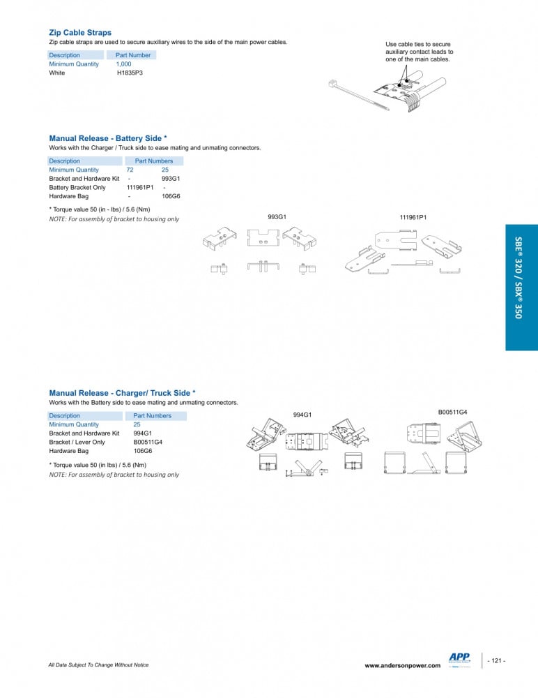 Anderson Power SBX 350 document page 7