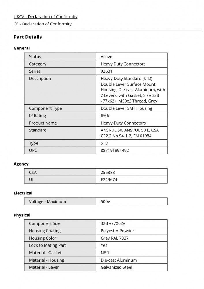 MOLEX 936014353 technical document page 2