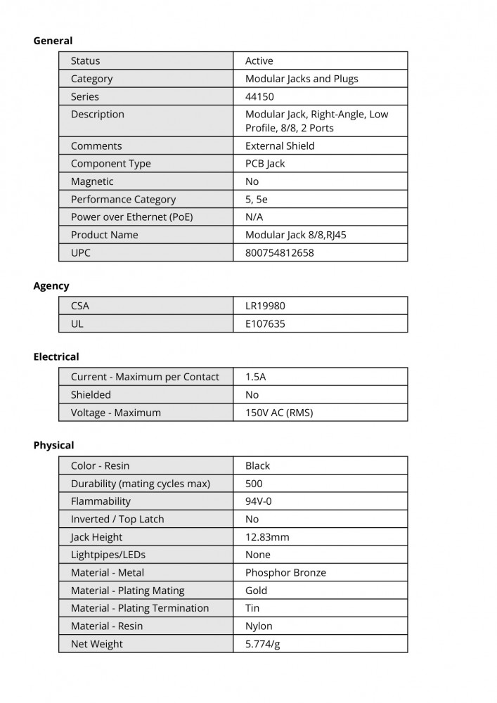 MOLEX 441500017 product document page 2