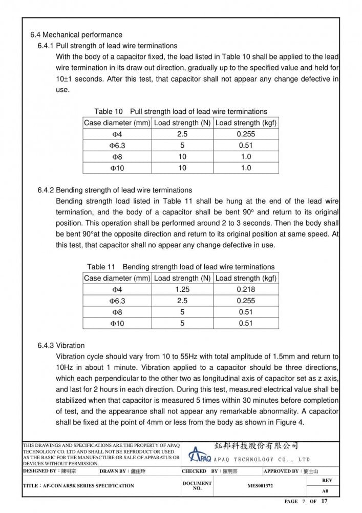 APAQ AR5K datasheet page 7