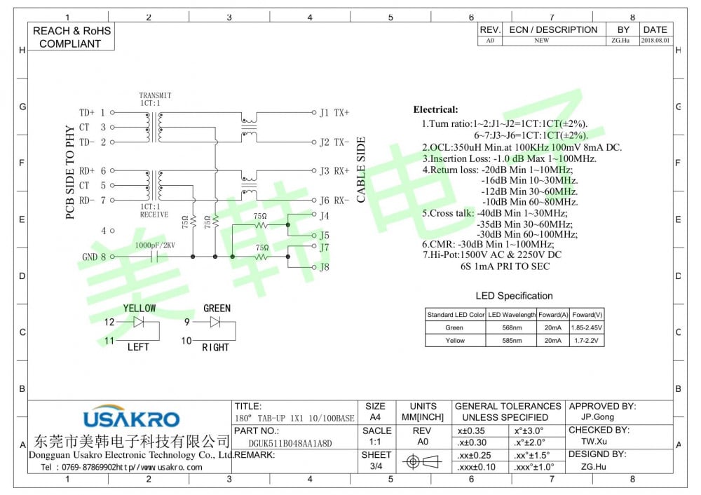 DGUK511B048AA1A8D technical drawing sheet 3