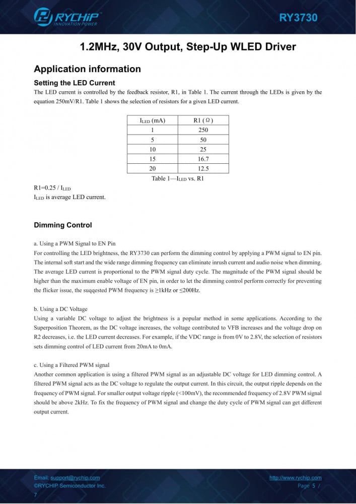 RY3730 datasheet page 5