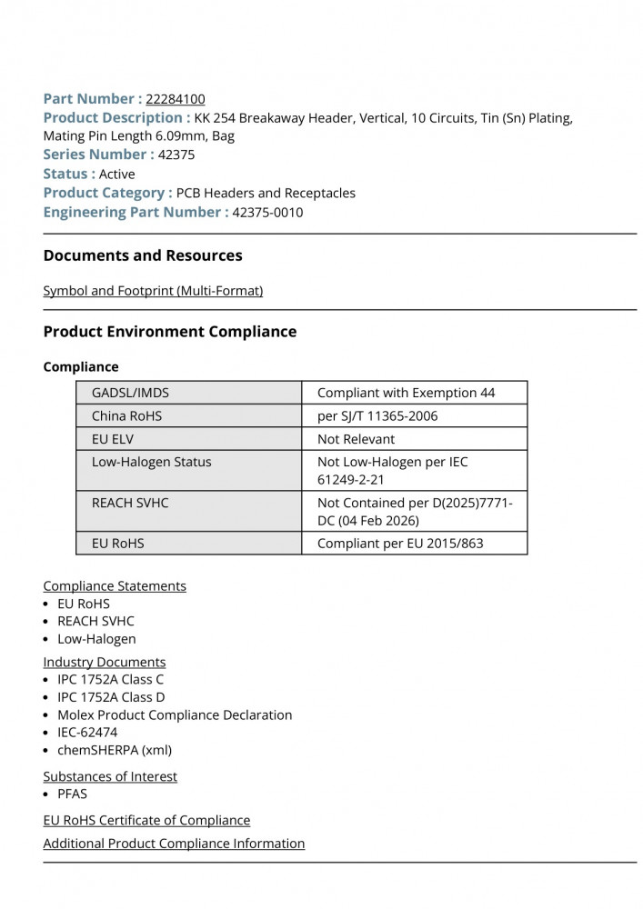 22284100 technical document page 1