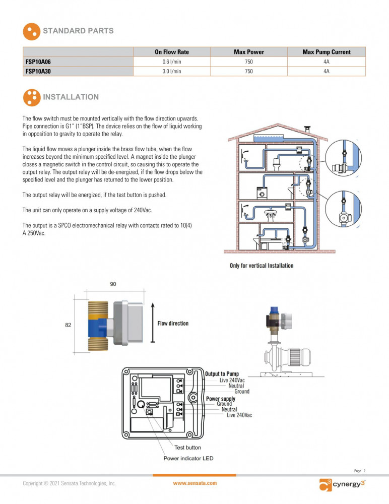 FSP10A30 product document page 2