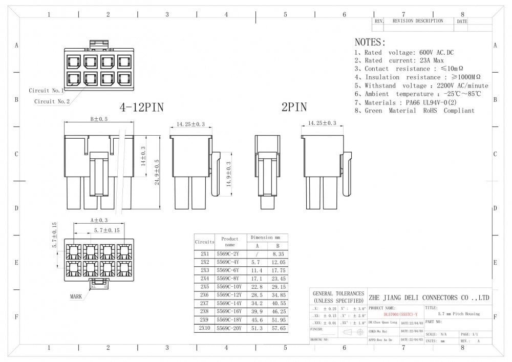DLL 5569C-16AS technical document page 5