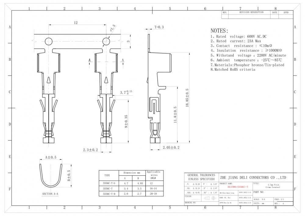 DLL 5569C-16AS technical document page 6