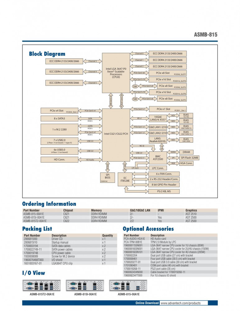 ASMB-815I-00A1E technical document page