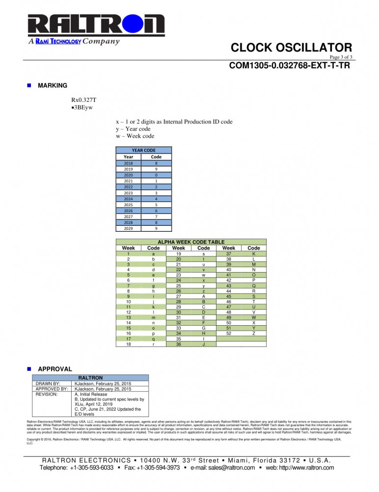 COM1305 technical document page 3