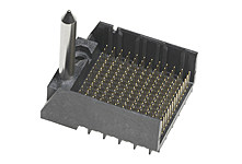Impact 100 Ohm 5 Pair Vertical Backplane Header, Left Guided, Open Endwall, 12 Columns, 180 Circuits, Pin Length 4.90mm, Plated Through Hole Dimension 0.39mm, Lead-Free, Key Orientation F for sale