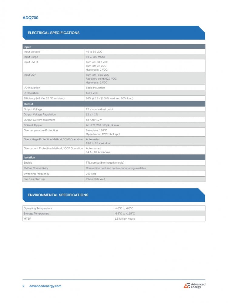 ADQ700-48S12-4LI technical document page 2