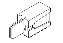 5.50mm Pitch EXTreme Ten60Power Right-Angle Power Blade, 5 DC Power Circuits, Standard Solder Tail