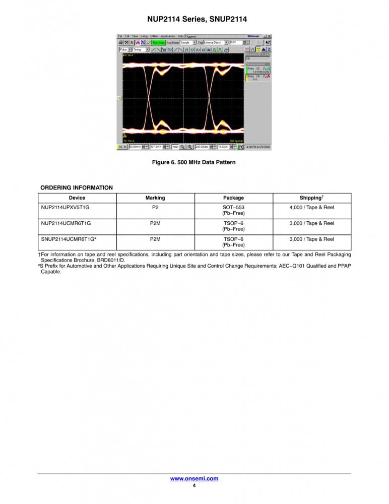 NUP2114UCMR6T1G datasheet page 4