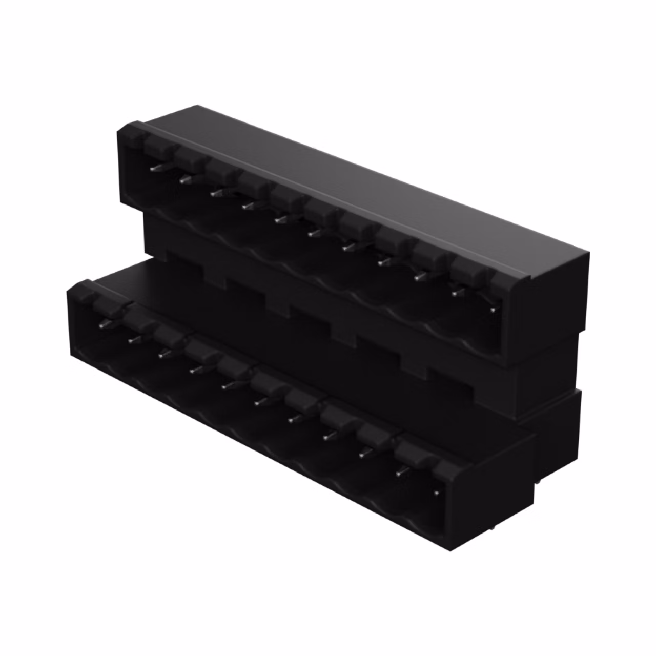 5.00mm Pitch Eurostyle Horizontal Dual Level PCB Header, Closed Ends, 22  Circuits for sale