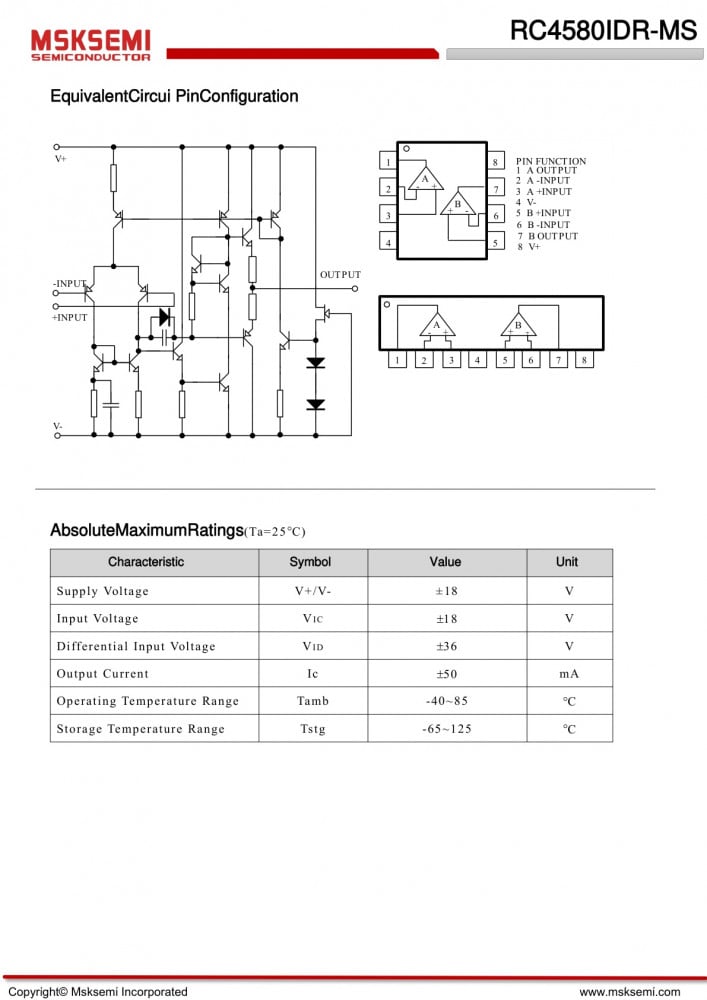 RC4580IDR-MS datasheet page 3