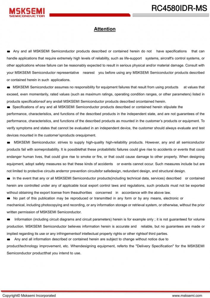 RC4580IDR-MS datasheet page 8
