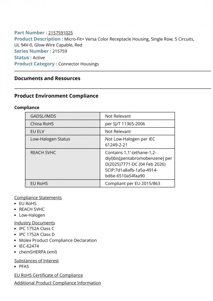 Product document page 1