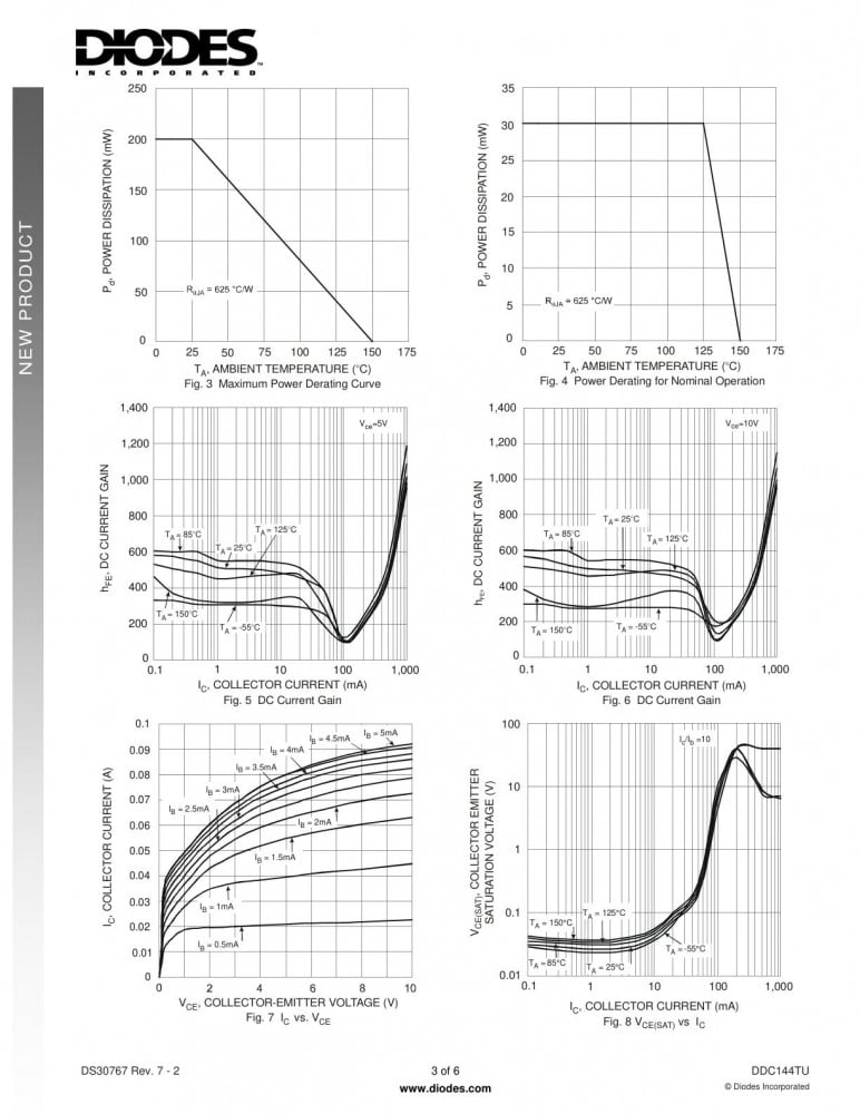 DDC144TU-7 datasheet page 3