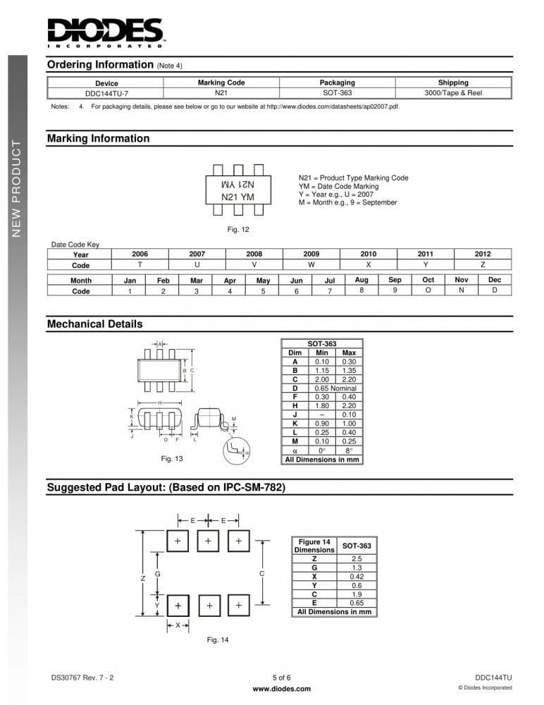 DDC144TU-7 datasheet page 5