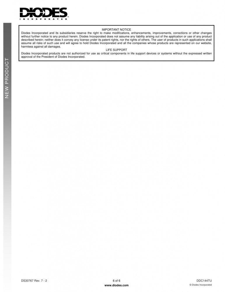 DDC144TU-7 datasheet page 6