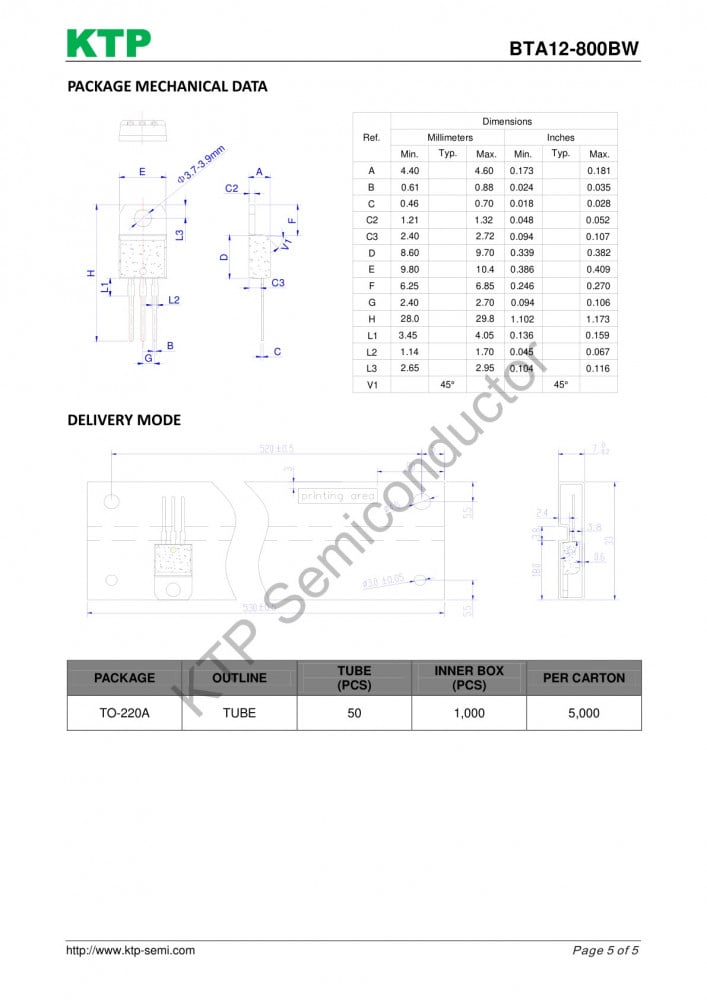 BTA12-800BW datasheet page 5