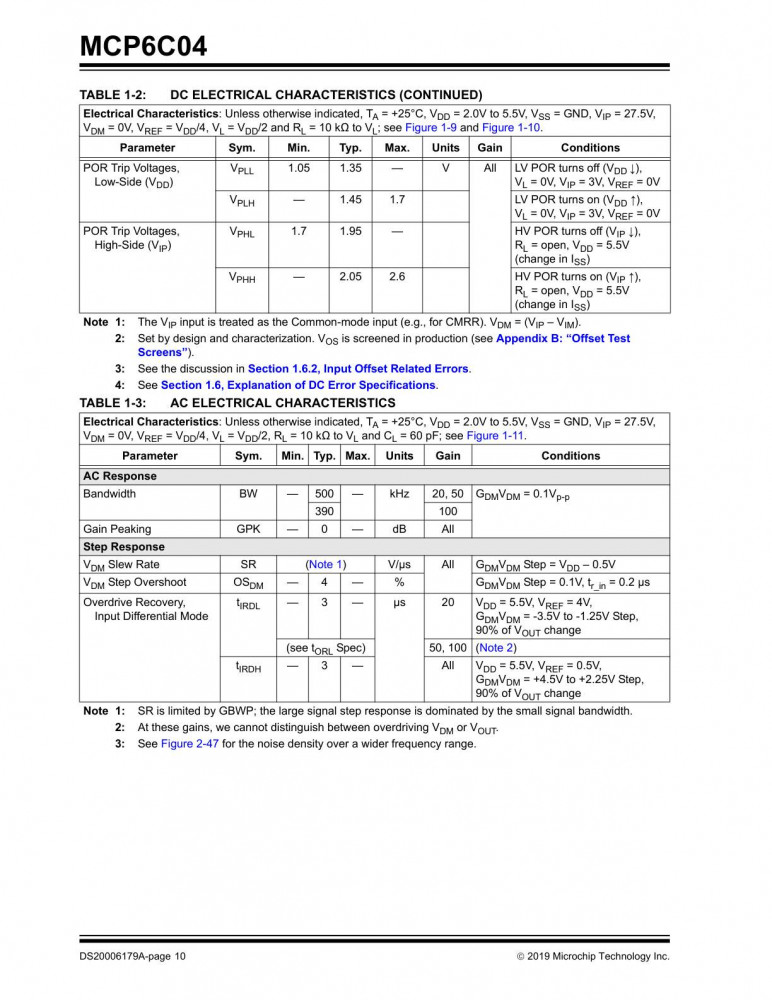 MCP6C04 datasheet page 10