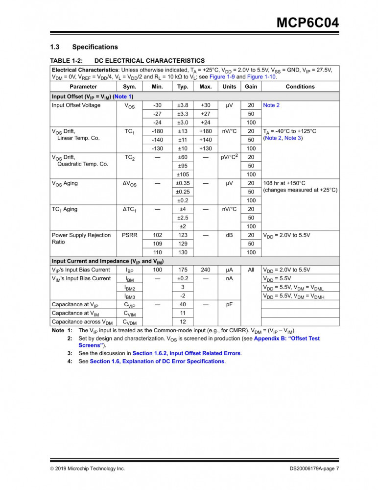 MCP6C04 datasheet page 7