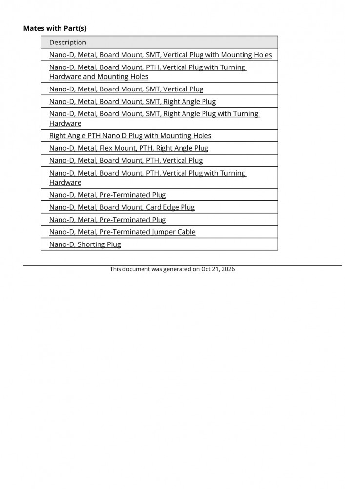 MOLEX AirBorn N Series Nano-D product document preview, page 3
