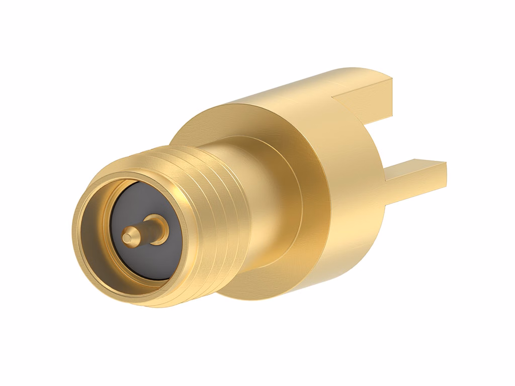 Gang of 8 MPRF Plug, Non-Magnetic, Straight, Crimp, RG316 Cable, with Side Latch, Tray, 50 Ohms