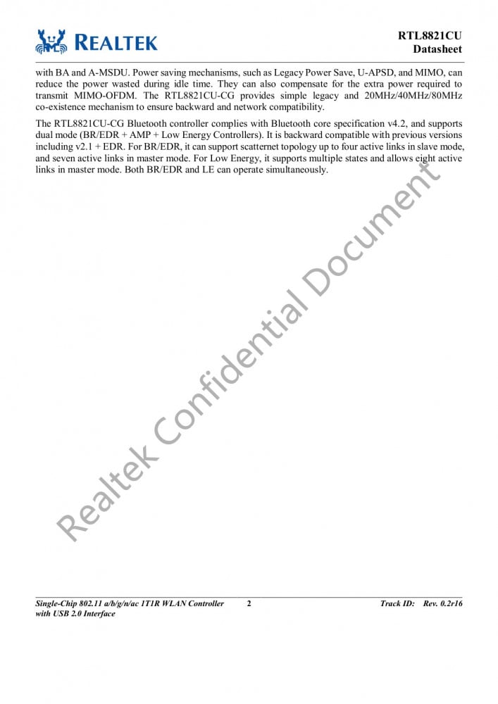 RTL8821CU-CG datasheet page 6