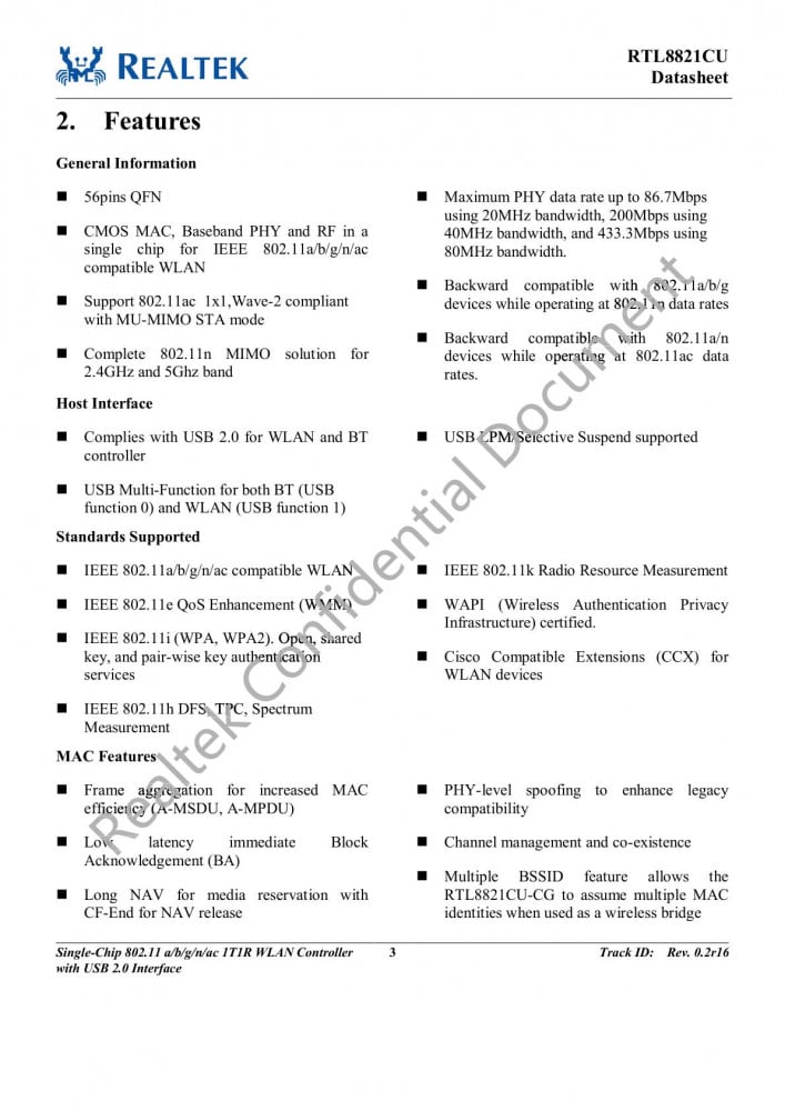 RTL8821CU-CG datasheet page 7