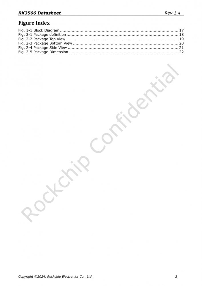 RK3566 datasheet page 3