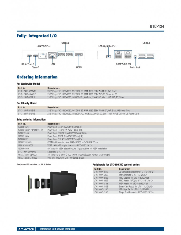 UTC-124K technical document, page 3