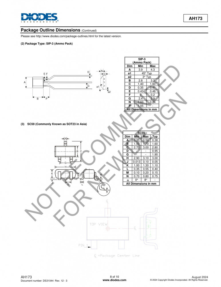 AH173 datasheet page 8