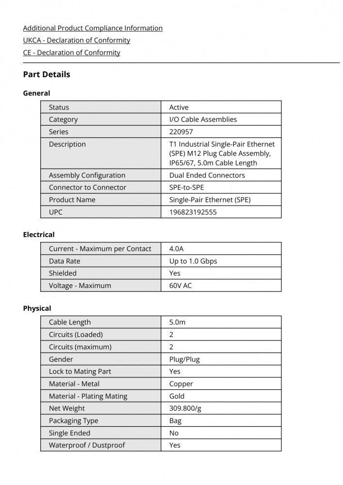 MOLEX 2209570120 drawing page 2